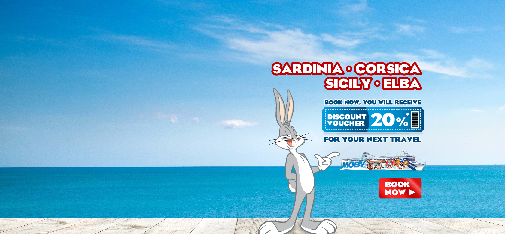 Moby: your journey begins online! Book your ferry now