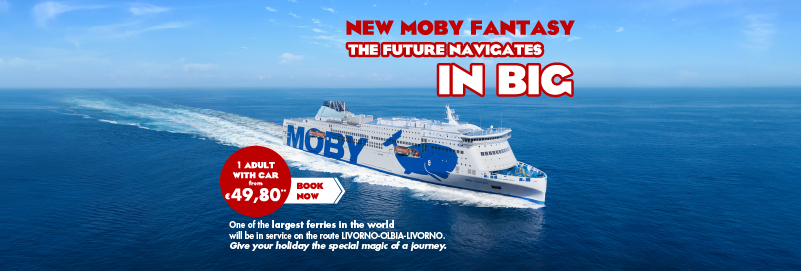 Moby: your journey begins online! Book your ferry now