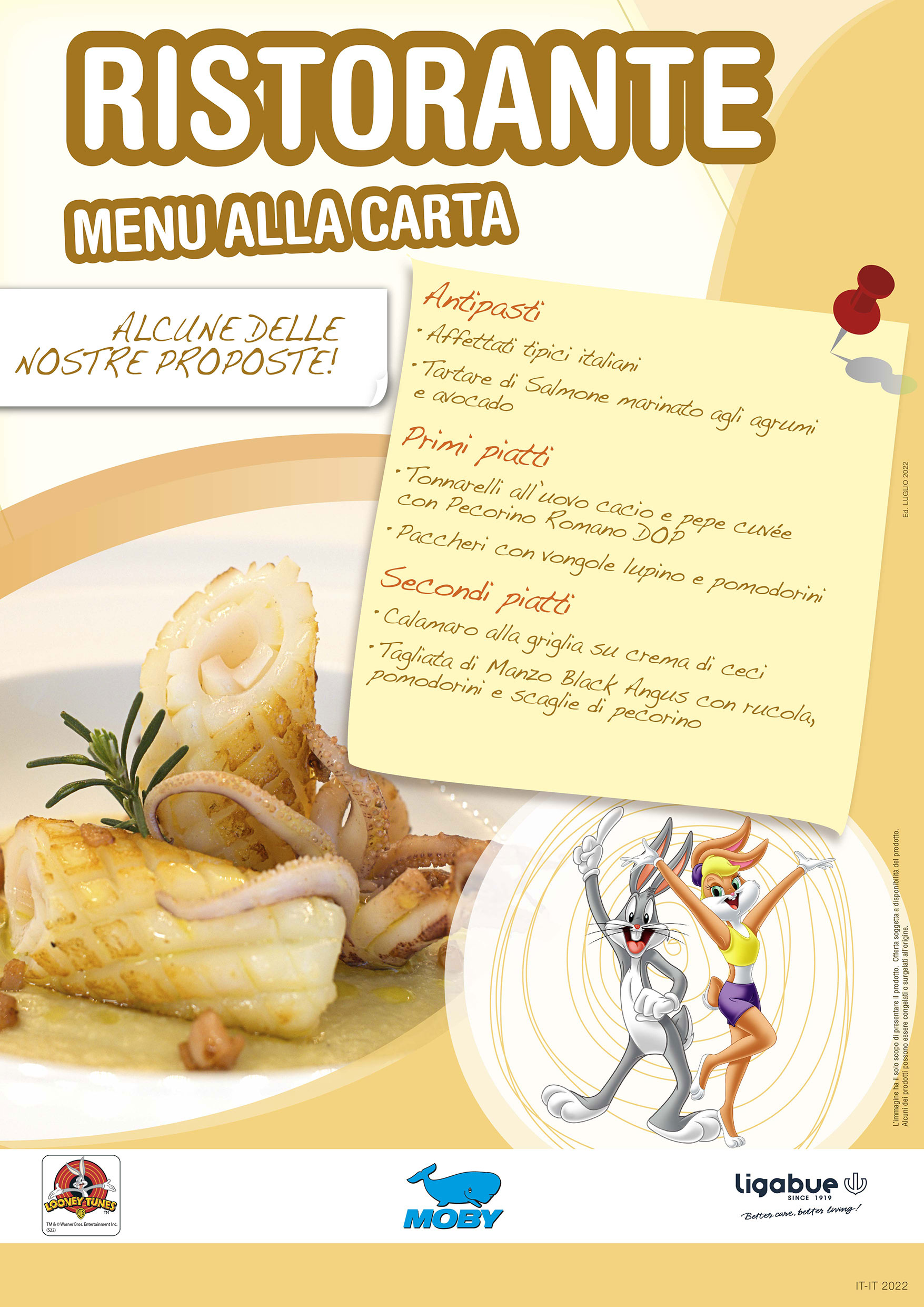 Restaurants à la carte on Moby ships and ferries